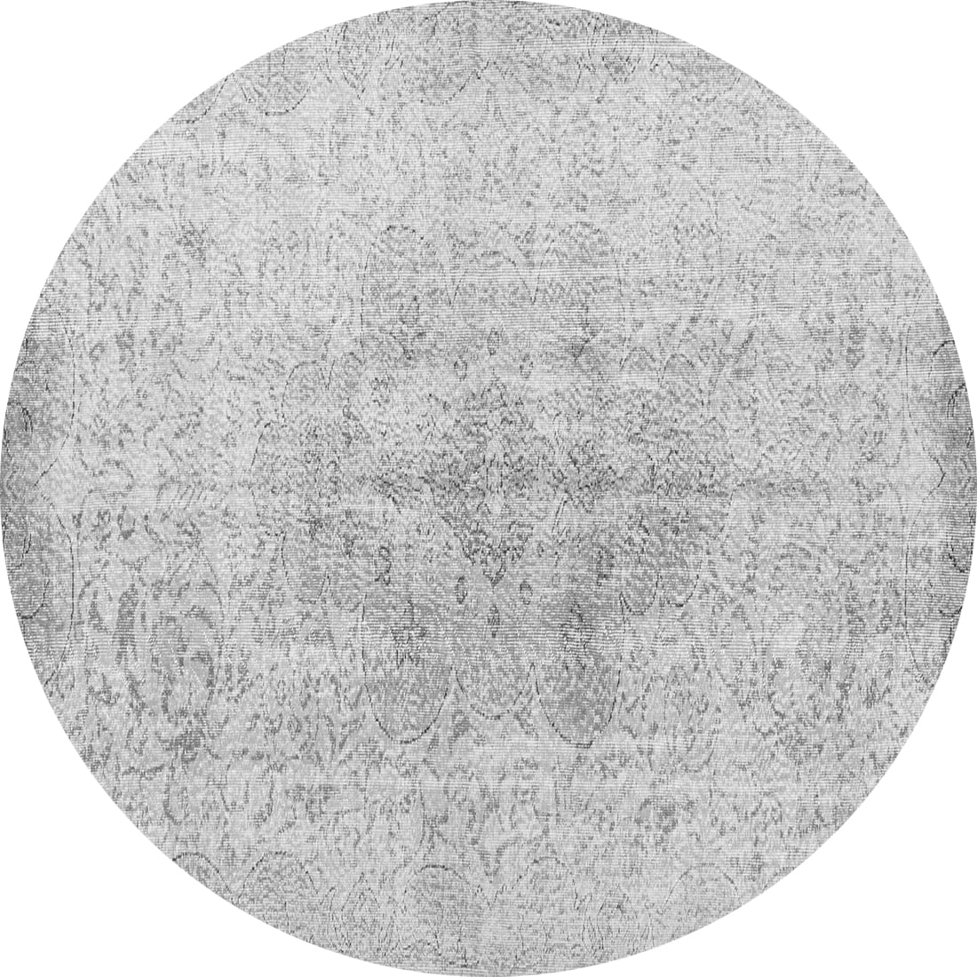 Ahgly Company Indoor Round Persian Gray Traditional Area Rugs, 7' Round ...