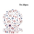 4th of July Disposable Dessert Plates 20 Pack Star Spangled Paper ...
