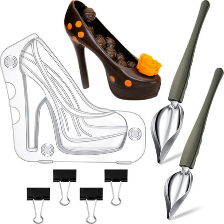 Chocolate High Heel Shoe Mold and 2 Pieces Culinary Precision Drawing ...