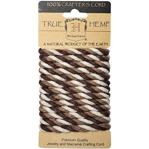 Hemptique 6mm Hemp Twisted Rope Cards for Arts & Crafts - Walmart.com
