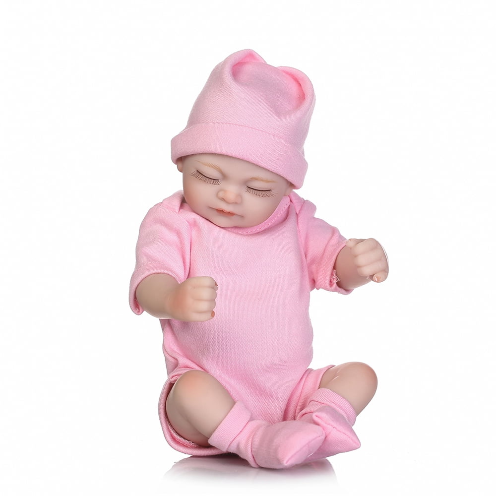Click here for Amdohai Baby Female Doll Closed Eyes Pink Rompers... prices