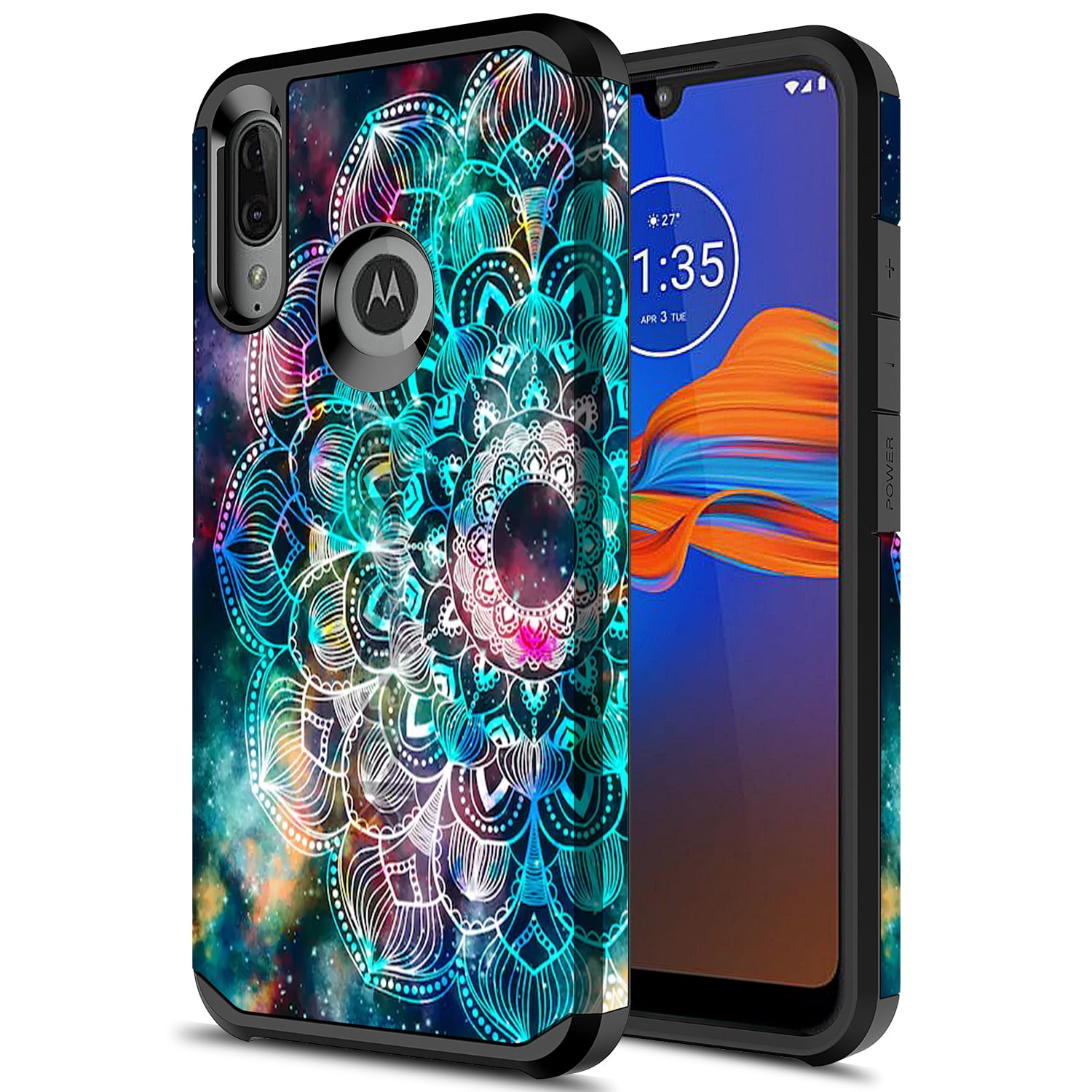 Moto E6 Plus Case Kaesar Hybird Drop Protection Sleek Slim Dual Layer