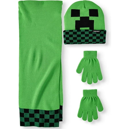 Minecraft Scarf Hat Gloves 3 Piece Set | Walmart Canada