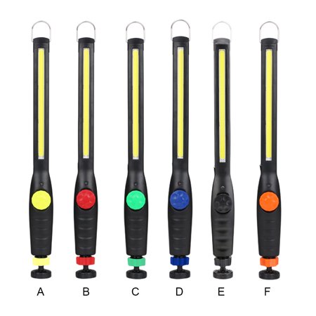 Work Light Rechargeable Cordless COB LED Flashlight Adjustable Hiking ...
