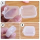 12 Pack Small Clear Plastic Storage Containers with Hinged Lids for ...