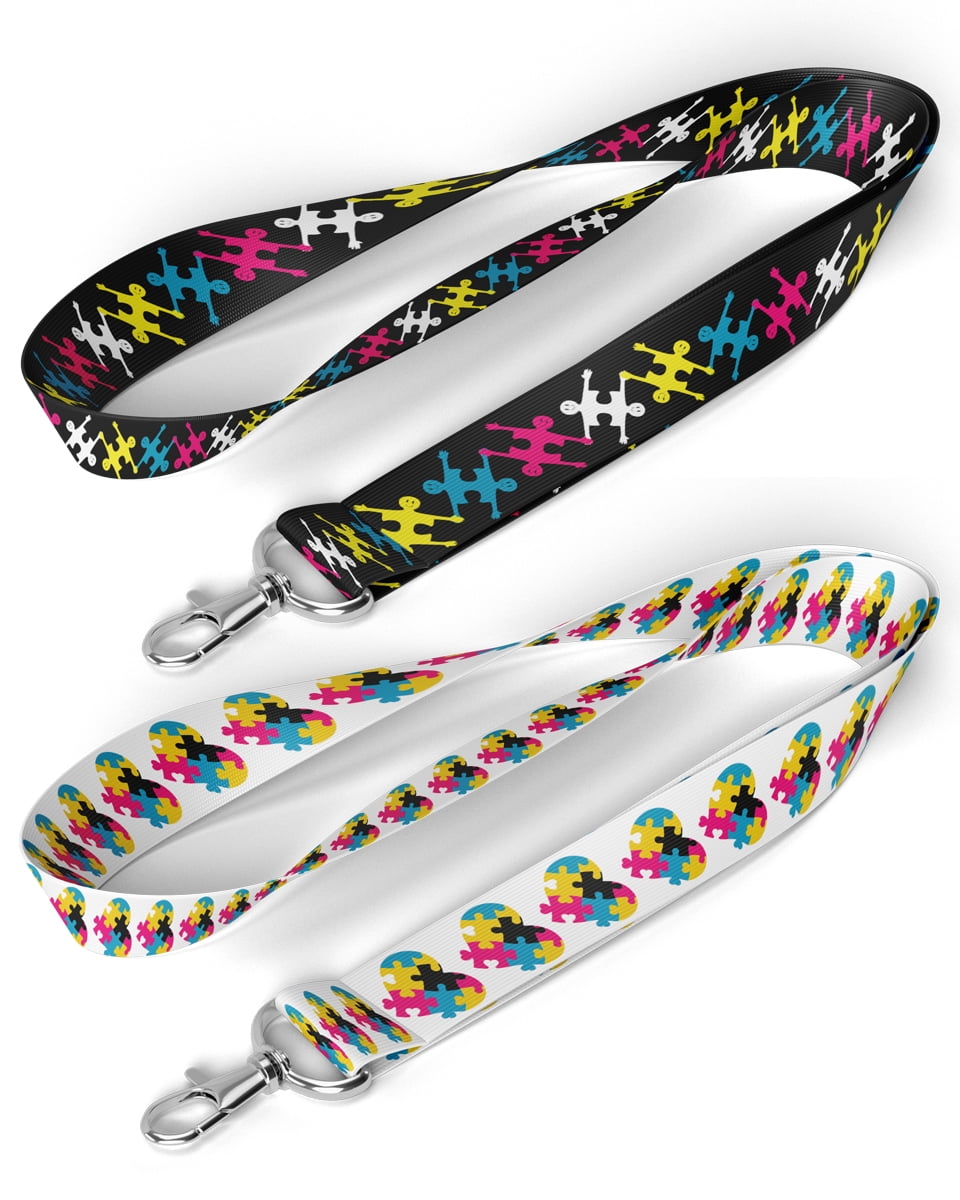 Awkward Styles Autism Lanyard Bulk Autism Awareness Lanyards for ID ...
