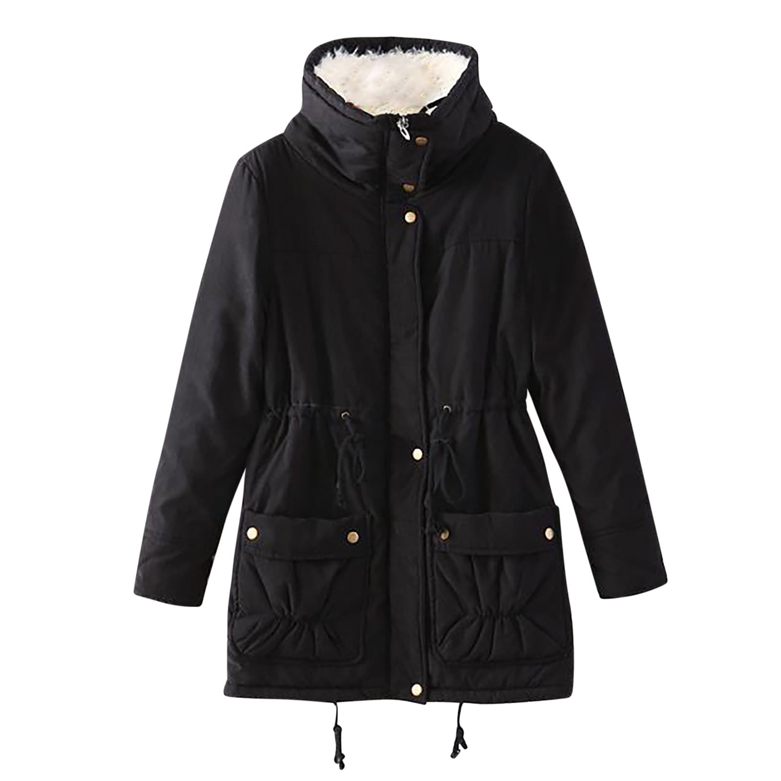 Click here for Iroinid Womens Mid-Length Anorak Jacket Coat Solid... prices