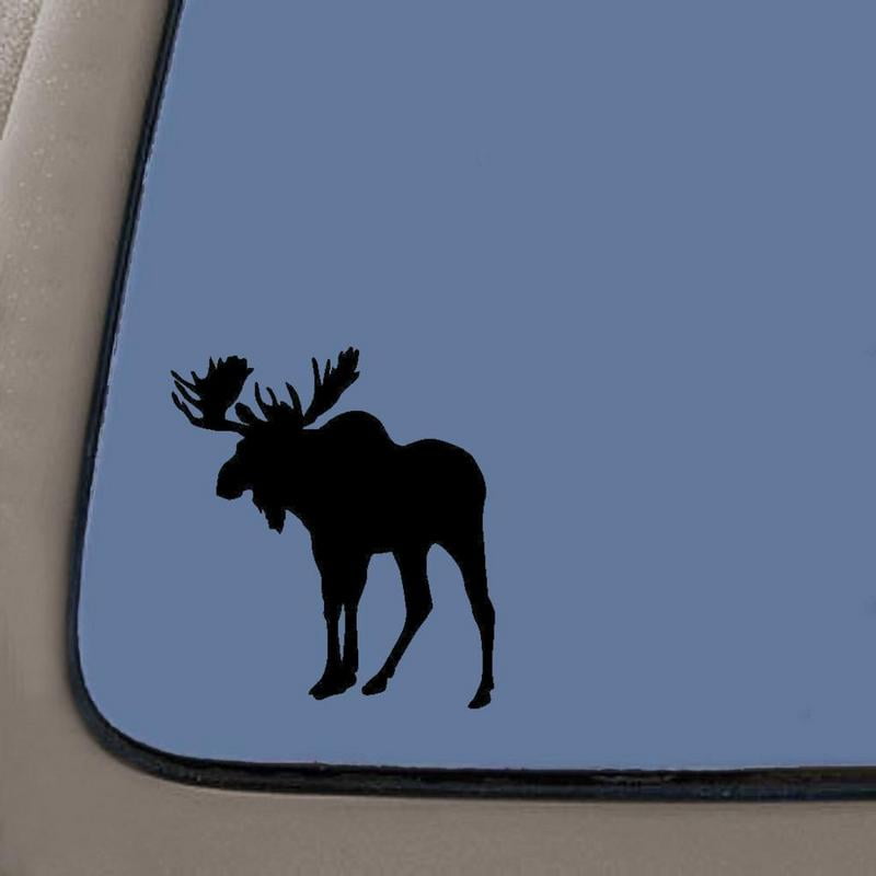 Moose Decal | Black Vinyl Decal | 5.5-Inches Wide | Car Truck Van SUV ...