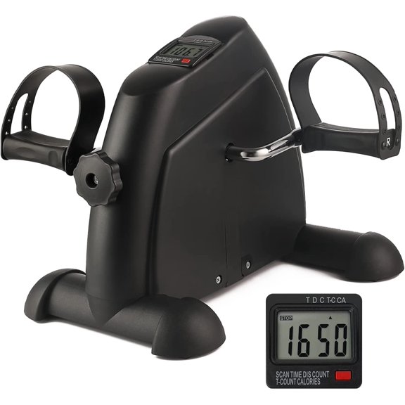 8-Level Magnetic Resistance Exercise Bike Desk, Office Desk Workstation ...
