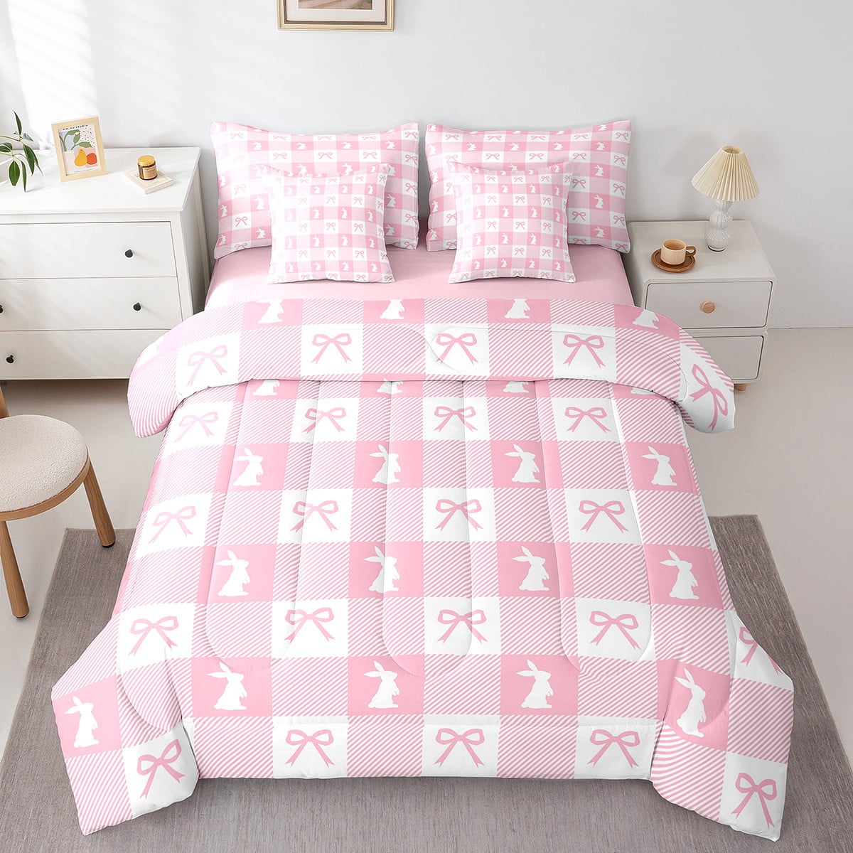 Click here for Erosebridal Cute Rabbit Bed Set In A Bag 7 Pcs spr... prices