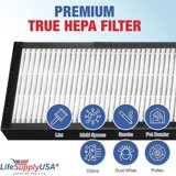 LifeSupplyUSA True HEPA Filter Replacement Compatible with Alen TF30 for T100 and T300 Air ...