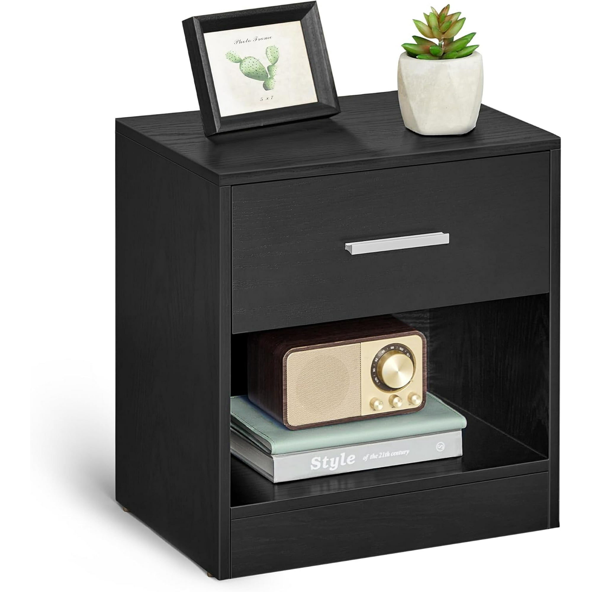 Click here for Unbranded Nightstand  Side Table With Drawer And S... prices