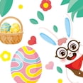 CCOCC Easter Stickers,Creative Decoration Decor Stickers,Bunny and ...