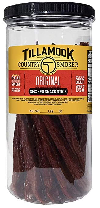 Tillamook Beef Sticks Jar ~ Variety Flavors 20 Count (Country Smoke ...