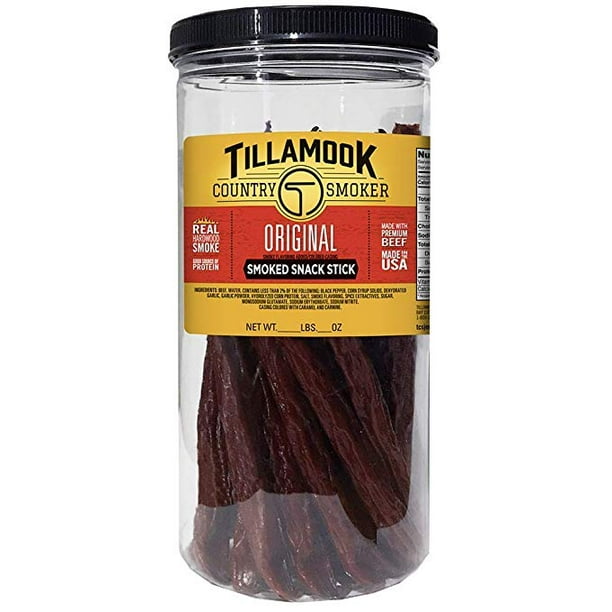 Tillamook Beef Sticks Jar ~ Variety Flavors 20 Count (Country Smoke ...