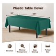 12-Pack Premium Plastic Tablecloth 54in. x 108in. Rectangle Table Cover ...
