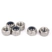 M4 x 0.7mm Nylon Insert Hex Lock Nuts, 201 Stainless Steel, 30 Pcs - Walmart.com