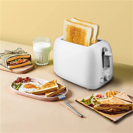 Household 2 Slice Toaster,Automatic Breakfast Maker Cooking Tool, 6 ...