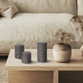 Mainstays Unscented Decorative Pillar Candles Set (3x3, 3x4, 3x6) Dark ...