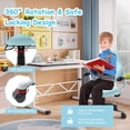 Ergonomic Kids Desk Chair, Cute Computer Chairs with Adjustable Height ...