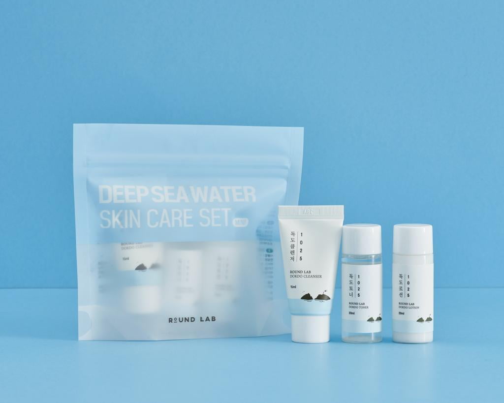 ROUND LAB 1025 Dokdo Mini Skin Care Set (Toner/Lotion/Cleanser ...