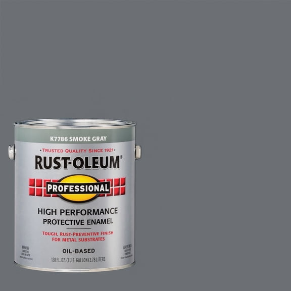 Rust-OLEUM K7786-402 Gray, Professional Enamel, Smoke, 1-Gallon, 1 ...