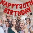 76PCS Happy Birthday Letter Balloon Banner, 16" Mylar Foil Decor with ...