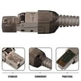 Ethernet Cable End Crimp Cat 6a Connector Ethernet Cable Modular Plug ...