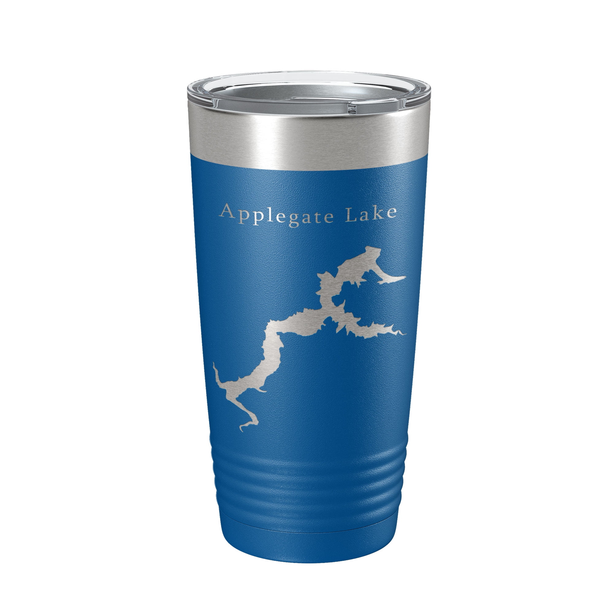Applegate Lake Map Tumbler Travel Mug Insulated Laser Engraved Coffee ...