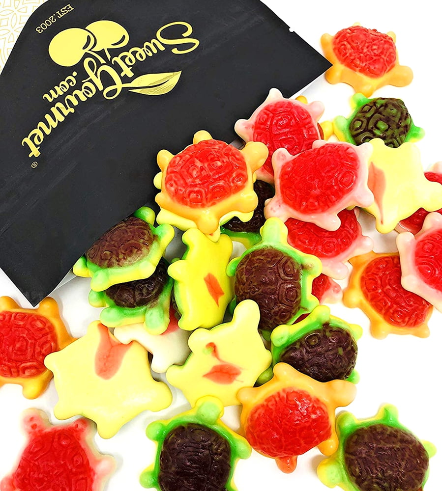 SweetGourmet Gummi Filled Turtles Candy | Two Layer Fruit Flavor Gummy ...