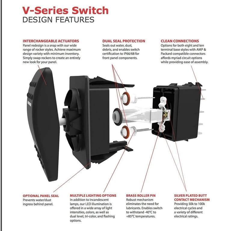 Carling 12v Lighted Toggle Switch | Shelly Lighting