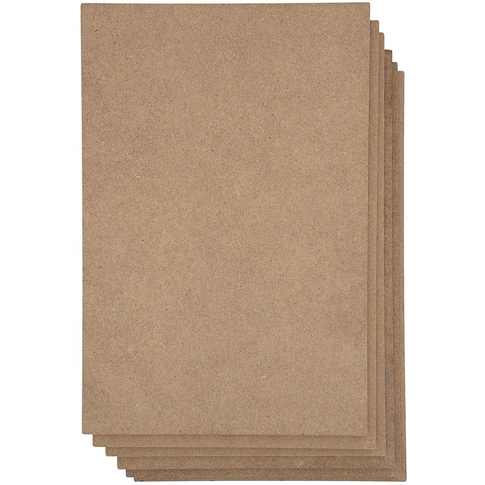 6 Pack Blank Wood MDF Board, Chipboard Sheets for Crafts, 11 x 14 in ...