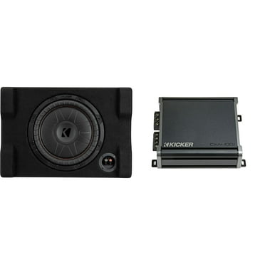 Kicker Audio Powered 12" Subwoofer Amp Kicker Box Combo Kit with Down ...