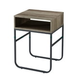 Manor Park Modern Curved Leg End Table, Grey Wash - Walmart.com