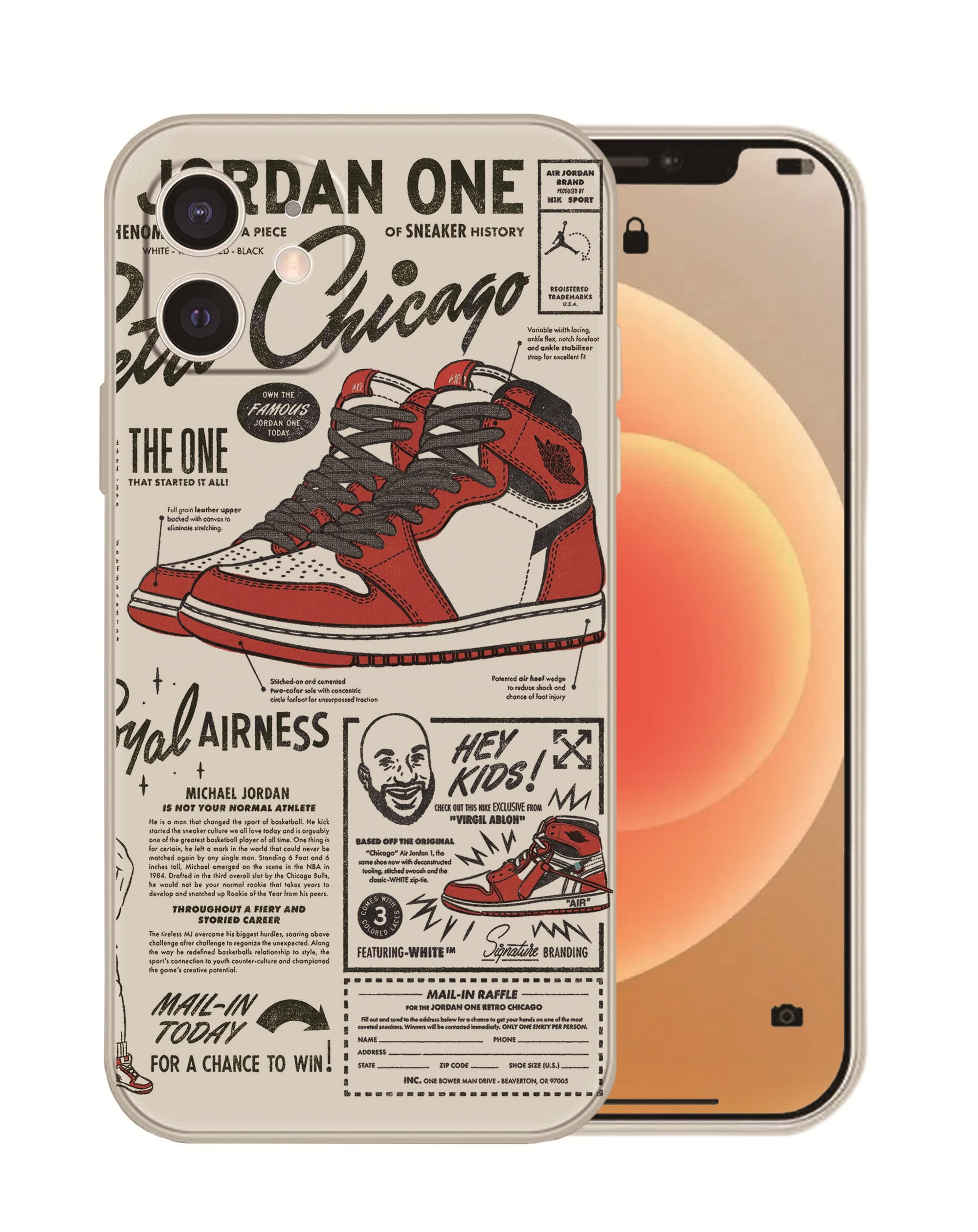 Silicone Case Designed for iPhone 12 6.1", Boys Cool Funny Graphics Gel ...