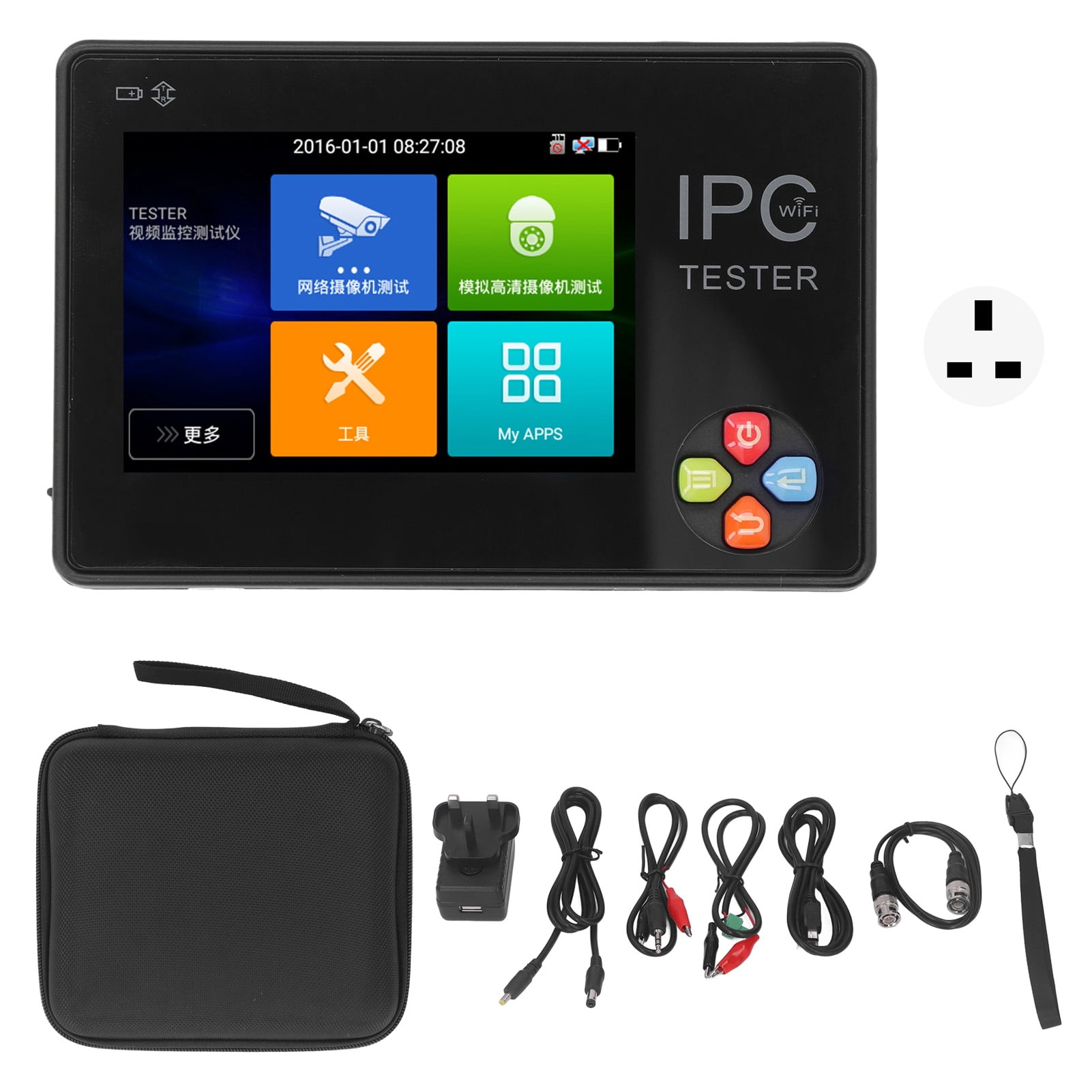 CCTV Camera Tester 3.5 Inch 4K Master Code Stream Portable Security ...