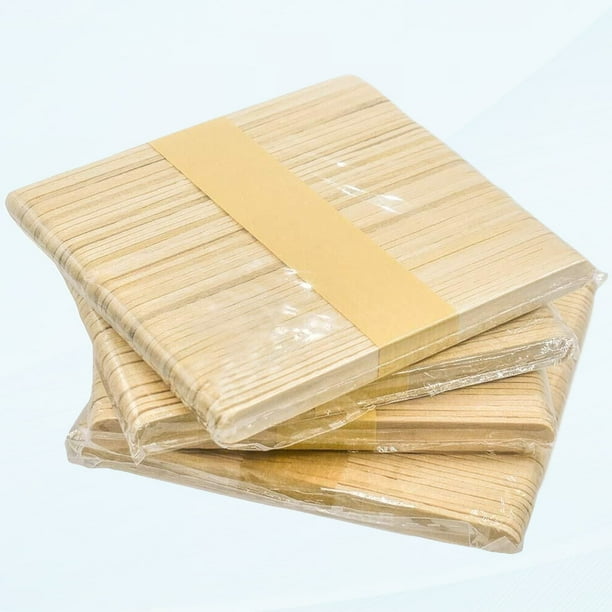 200Pcs Popsicle Sticks Craft Sticks, 4.5 Natural Wood Food Grade Craft ...