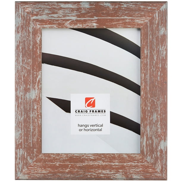Craig Frames American Barn, 14x20 inch Picture Frame, Faux Red Barnwood ...