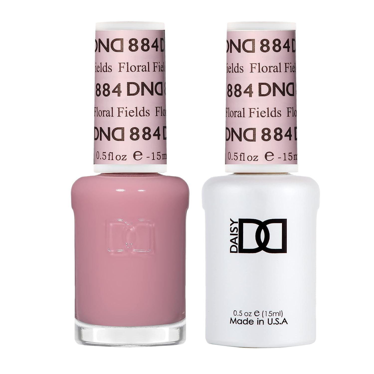 DND Set - 1 each of Gel Polish and Nail Polish, 884 Floral Fields, 0.5 ...