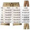 Ceisia Men's Multiple Pockets Cargo Shorts Button Detail Elastic Waist ...