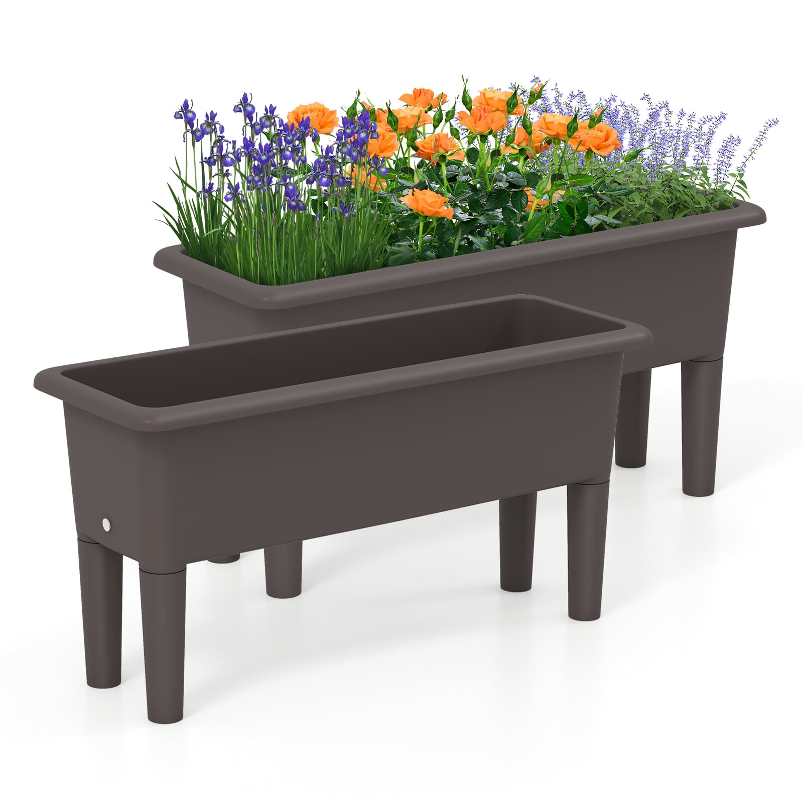 Click here for Patiojoy 2 Pcs Raised Garden Beds Self-Watering El... prices
