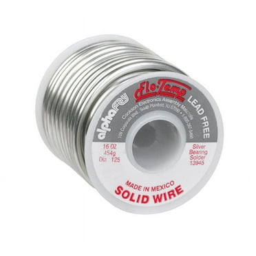 Alpha Fry 8 oz. Lead-Free Solid Wire Solder 0.125 in. Dia. Silver Bearing Alloy - Walmart.com