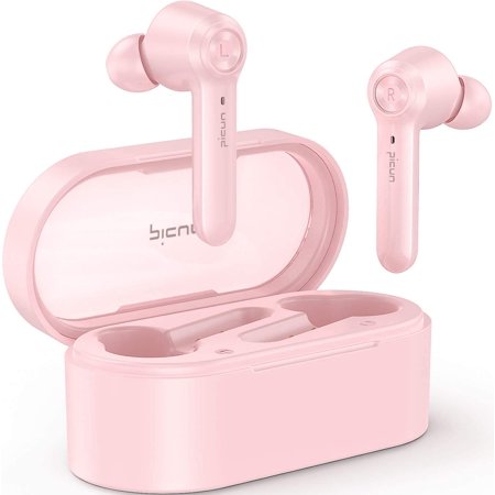 W20 Pink Wireless Headphones In-Ear, Bluetooth V5.0+EDR 36 Hrs Playtime ...