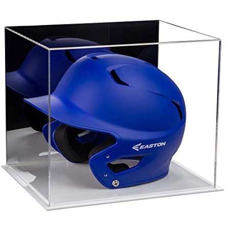 Better Display Cases Versatile Acrylic Display Case - Medium Rectangle Box with Mirror and White ...