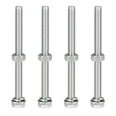 Highcool (24 Sets) 1/4-20 1 Hex Screw, Lock Nuts, Flat Lock Washers ...