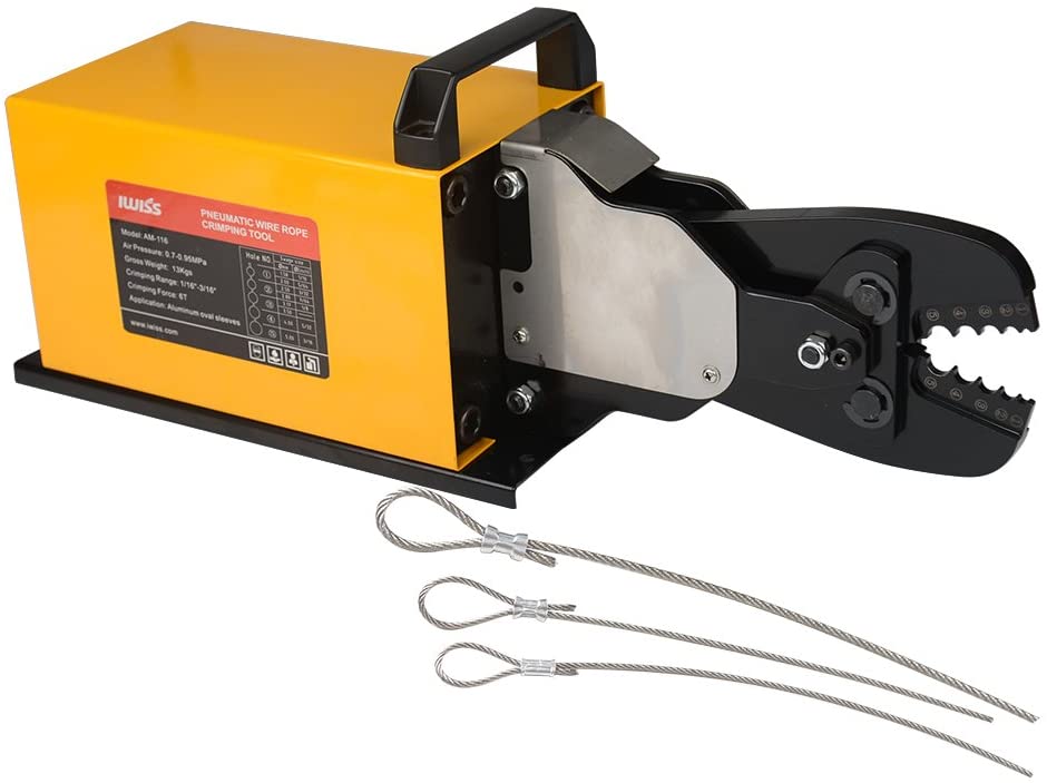 Wire Rope Pneumatic Crimping Machine for Aluminum Oval Sleeves and Stop ...