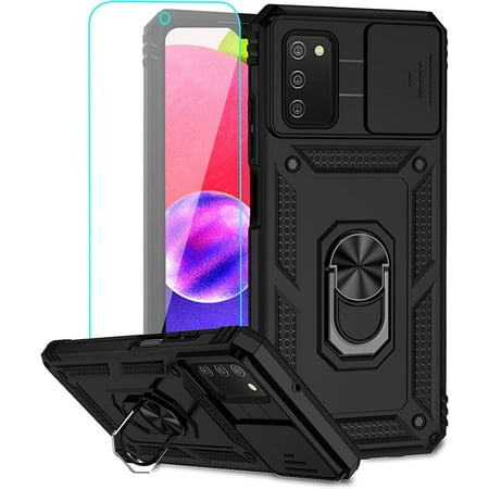 CAWESE for Samsung Galaxy A03S Case with Screen Protector Slide Camera ...
