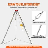 KFFKFF Confined Space Tripod Kit - Rescue Tripod with Fall Arrest ...