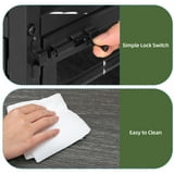 Uforic 39.4 Inch Dog Crate Furniture with Wheels,Wooden Dog Kennel for ...