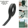 Black View Blocking Privacy Tape Weave w/ bracket and Gold Fastener For ...